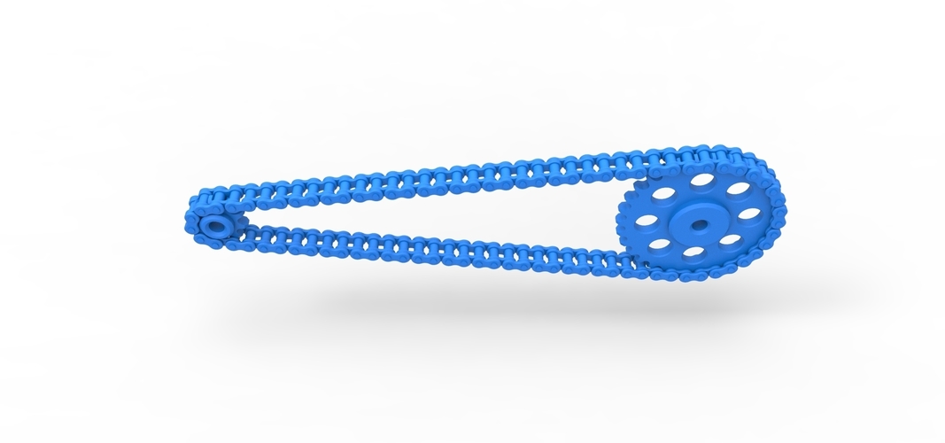 3D Printed Chain drive Version 2 Scale 1:25 by TechItemsRock | Pinshape