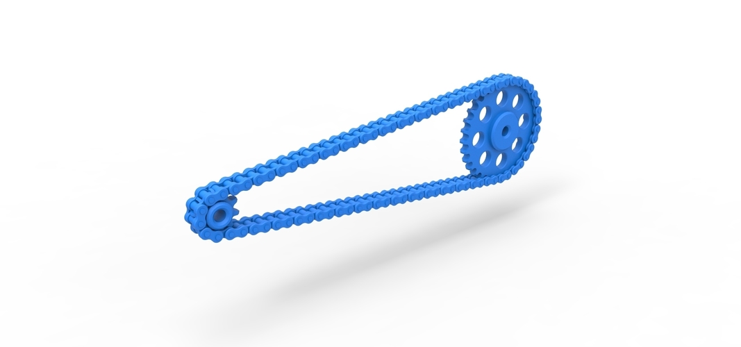 3D Printed Chain drive Version 2 Scale 1:25 by TechItemsRock | Pinshape