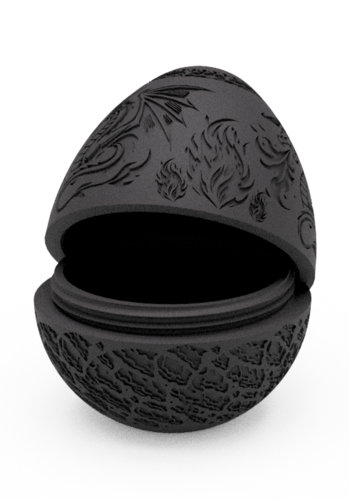 3D Printed Fire Dragon Egg 3MF & STL by Dreamlab3D | Pinshape