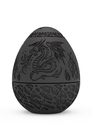 3D Printed Fire Dragon Egg 3MF & STL by Dreamlab3D | Pinshape