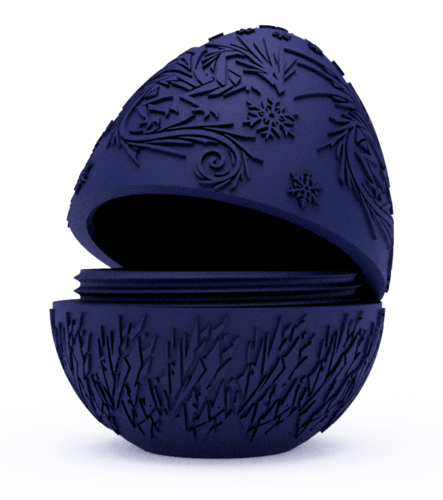 3D Printed Frozen Ice Dragon Egg Embossed & Debossed 3MF & STL by ...