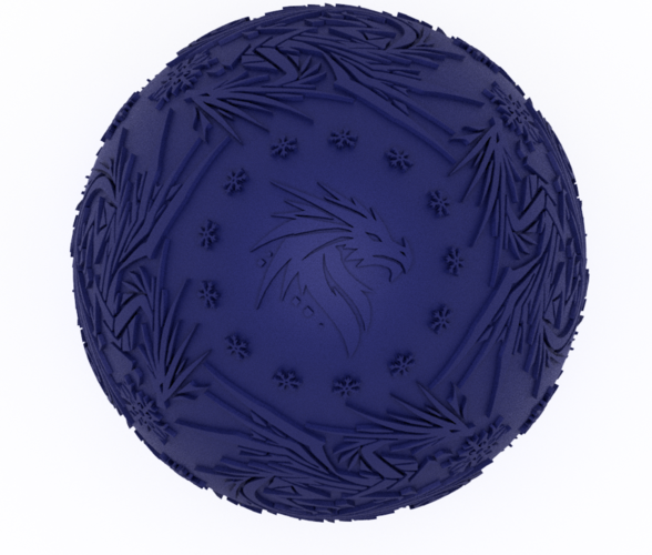 3D Printed Frozen Ice Dragon Egg Embossed & Debossed 3MF & STL by ...