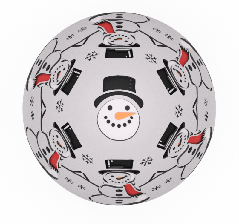 Jacky Frost's Snow Fight Egg Embossed & Debossed 3MF & STL - Pinshape