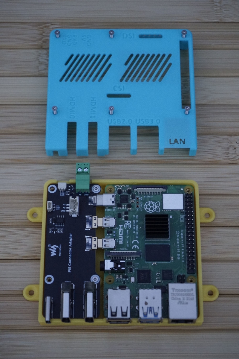 RaspberryPi 4 & Waveshare connector adapter housing - Pinshape