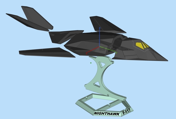 3D Printed F-117 Nighthawk by dougldp21 | Pinshape