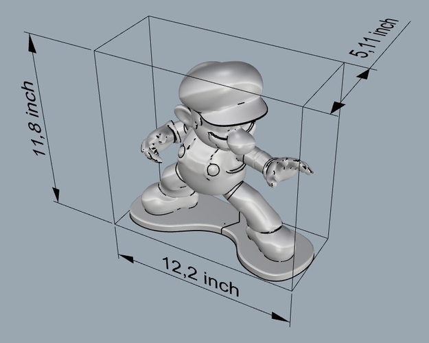 3D Printed SUPER MARIO GIANT by dougldp21 | Pinshape