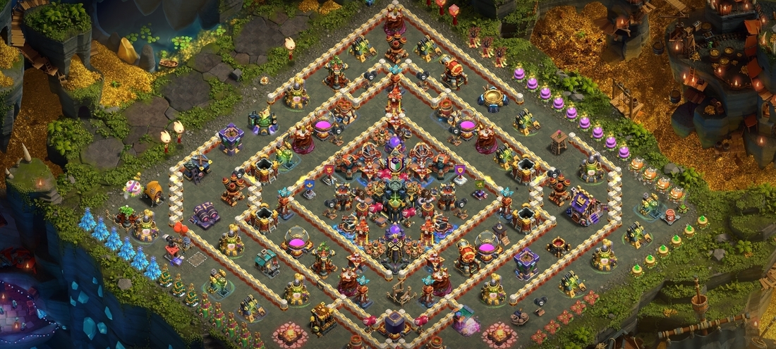 3D Printed Top Farming Base TH17 with Link - Clash of Clans by ...