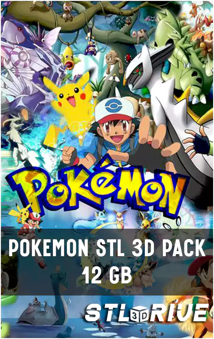 3D Printed Pokemon Pack 3D Print STL Files by MOHAMED KASSIMI | Pinshape