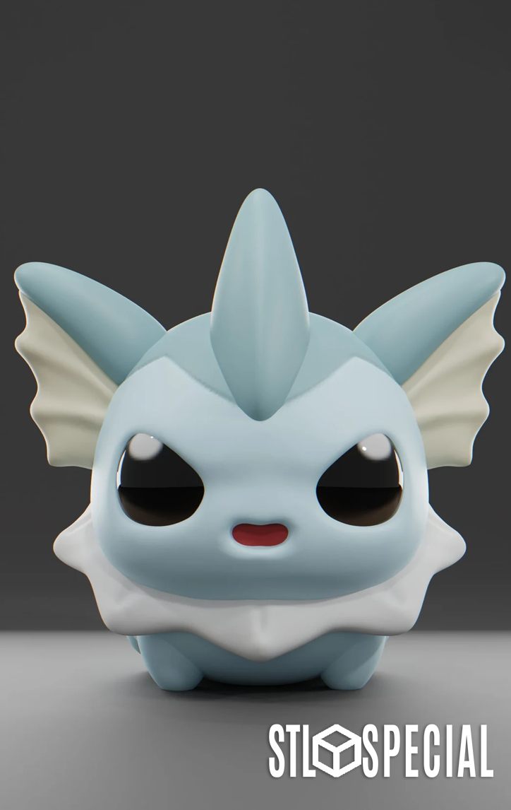 3D Printed Eevee Evolution Chibi Pack STL by Omarssa | Pinshape