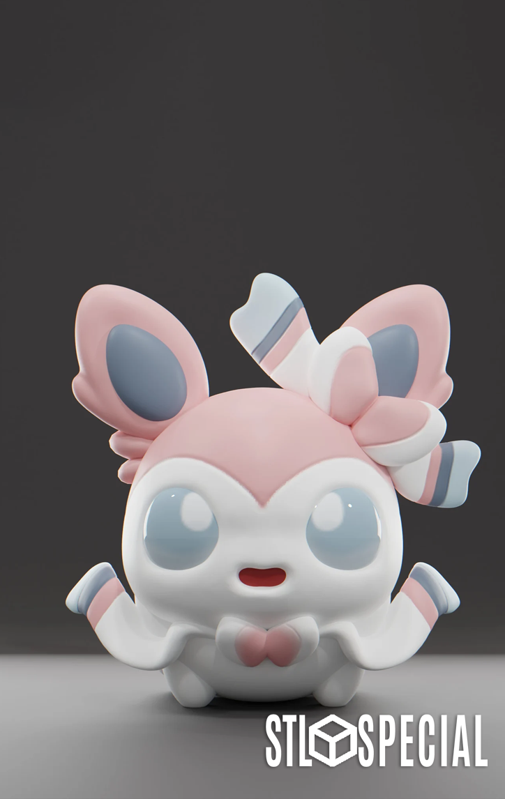 3D Printed Eevee Evolution Chibi Pack STL by Omarssa | Pinshape