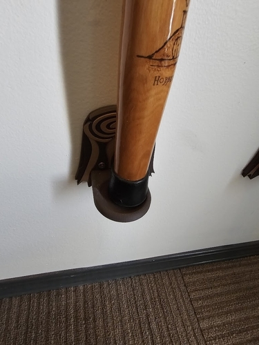 3D Printed Walking Stick Wall Mount by B-F-G | Pinshape
