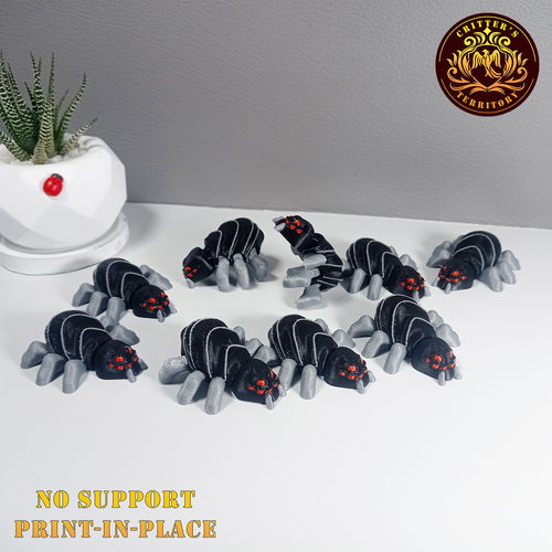3D Printed Flexi Mini Spider | Halloween Special | No support by ...