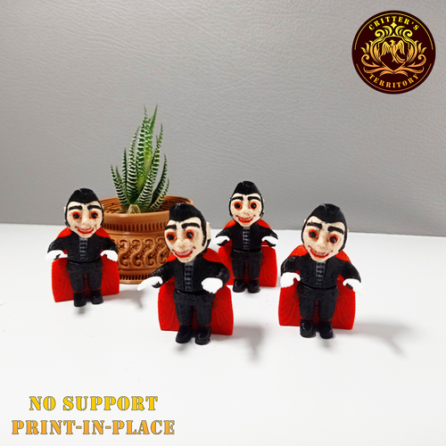 3D Printed Flexi Mini Dracula | Halloween Special | No support by ...