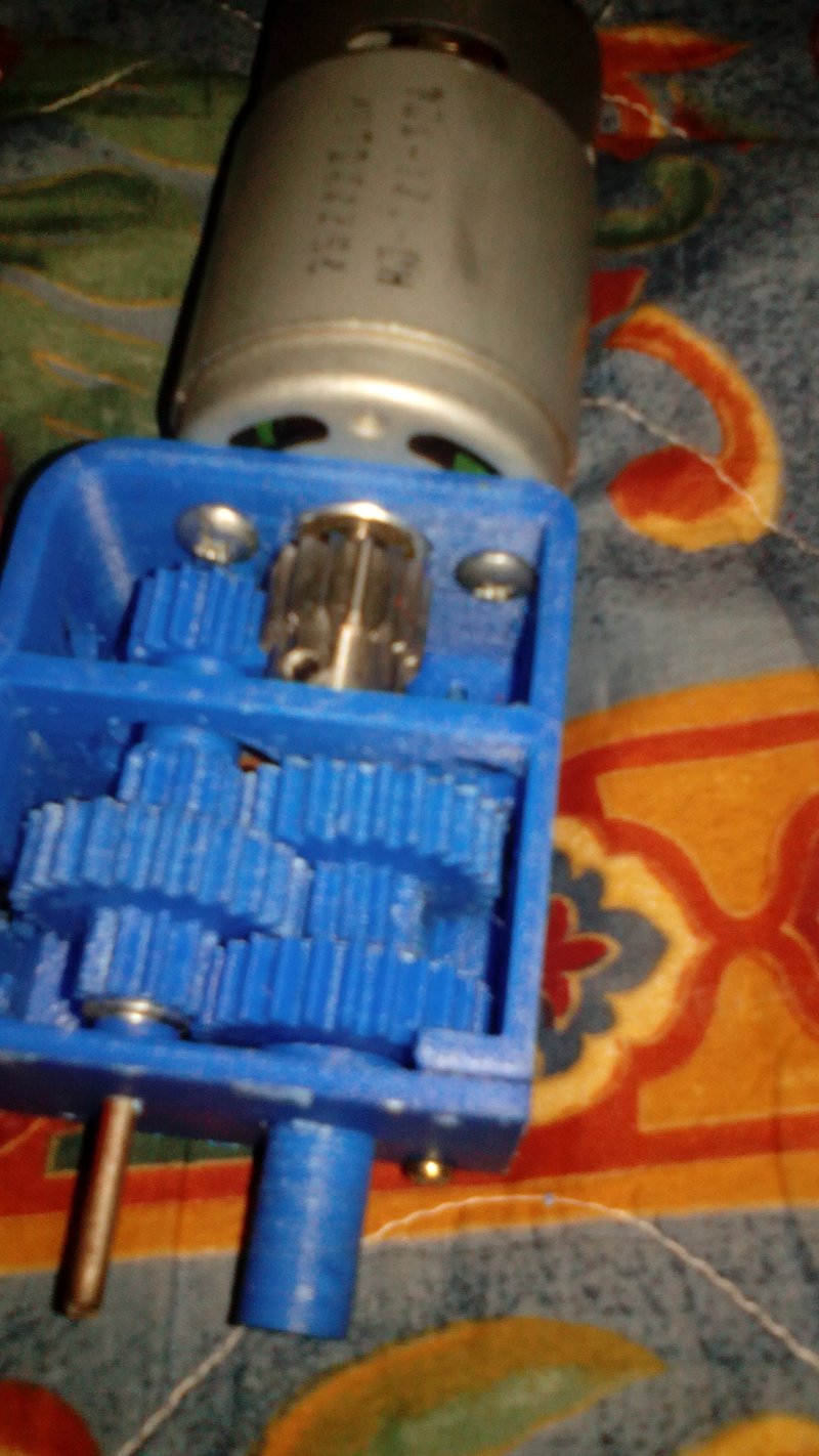 Gearbox for motor RS755 and RS775 - Pinshape