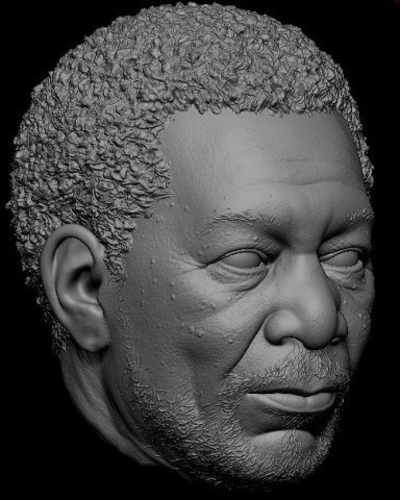 3D Printed Morgan Freeman - HeadSculpt - custom Action Figure by ...