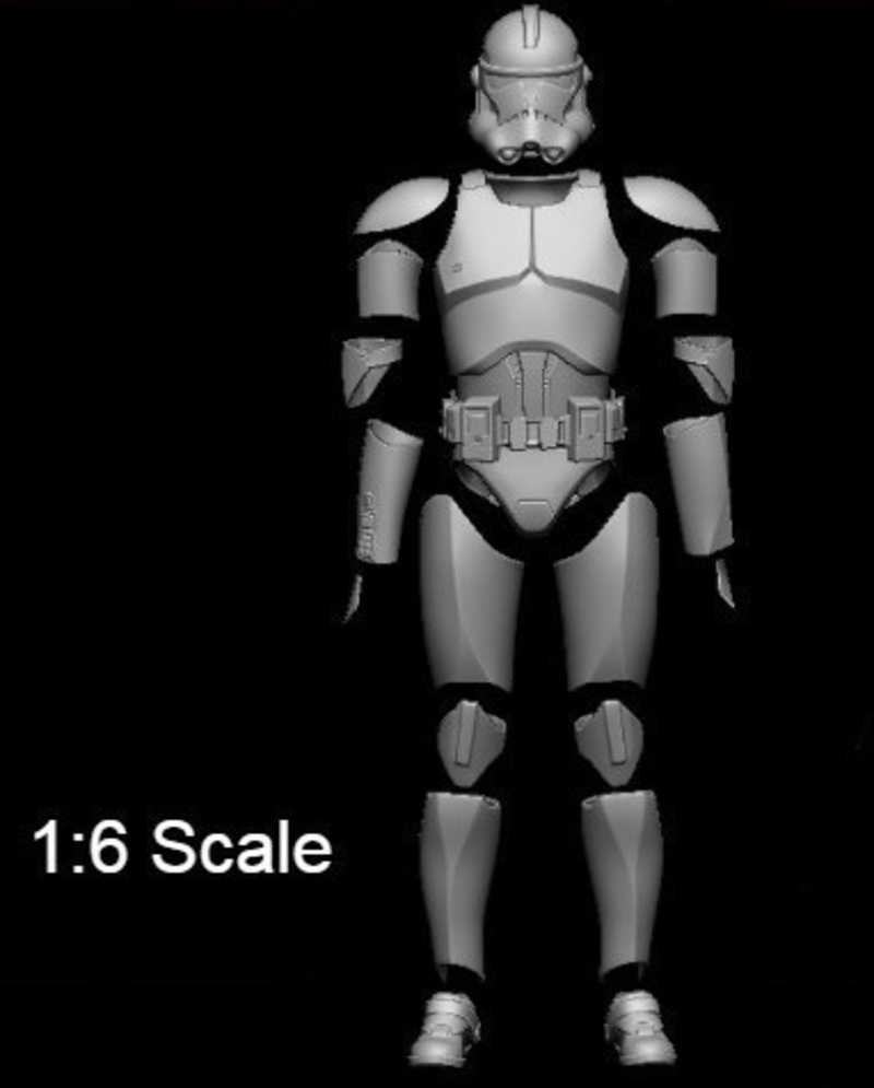 Phase 2 Clone Trooper Armor - Hot Toys - custom Action Figure - Pinshape