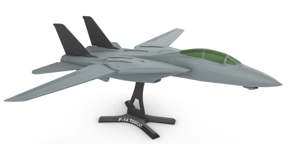 3D Printed F-14 Tomcat 1:48 (wing movable) by dougldp21 | Pinshape