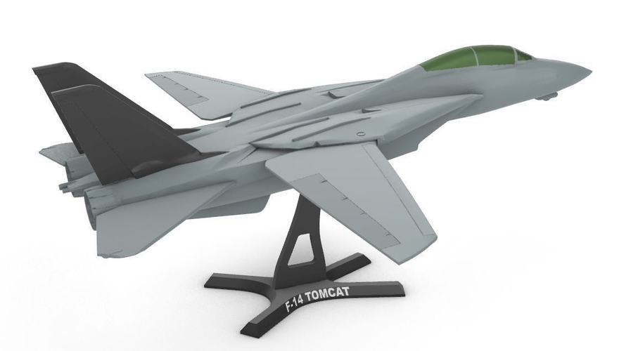 3D Printed F-14 Tomcat 1:48 (wing movable) by dougldp21 | Pinshape