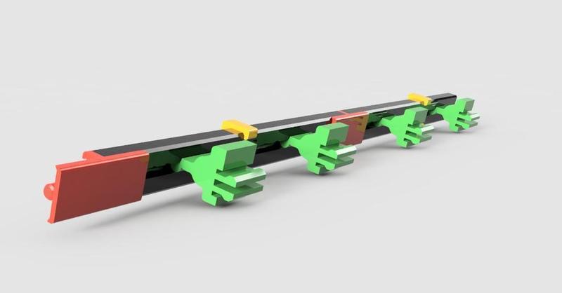 led light strip holder - Pinshape