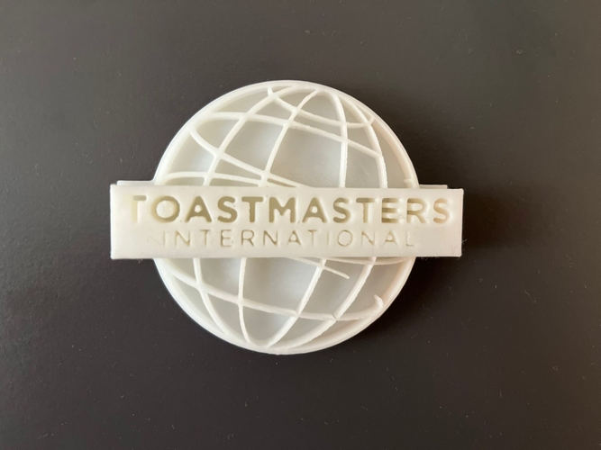 3D Printed Toastmasters Logo 3D Fridge Magnet by Processing Systems ...