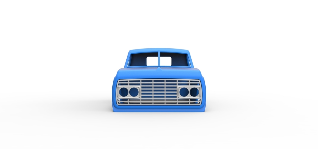 3D Printed Cab of Big Rig Racing Semi truck Scale 1:25 by TechItemsRock ...