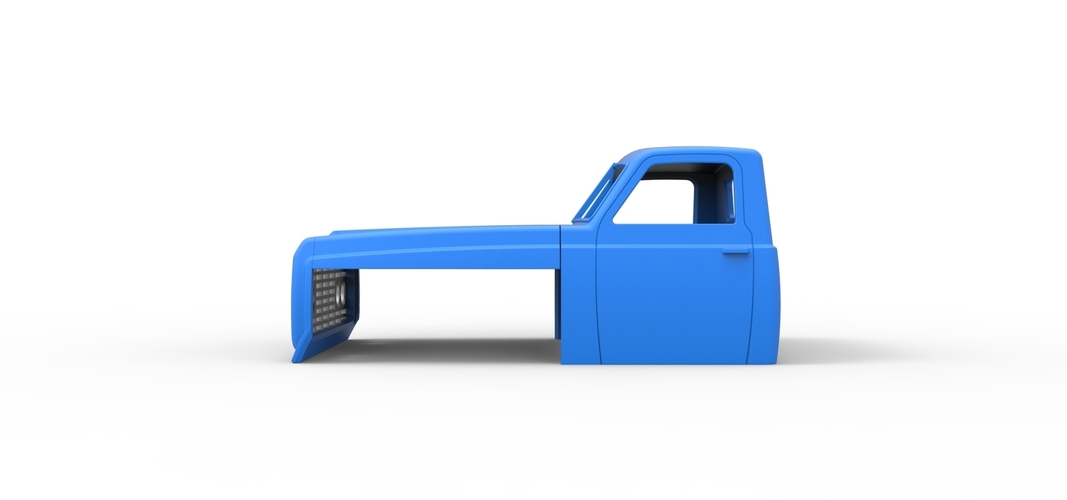 3D Printed Cab of Big Rig Racing Semi truck Scale 1:25 by TechItemsRock ...