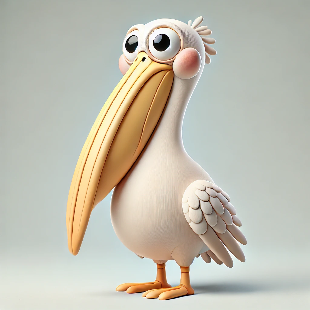 3D Printed Funny Pelican Bird | STL 3D Print Model by Vortex Ally ...