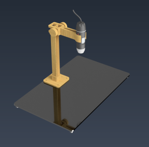 3D Printed Digital Microscope Stand by MoMansour789 | Pinshape