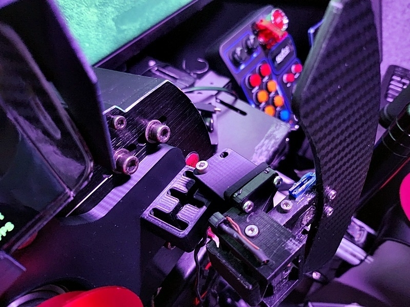 Fanatec Bracket for my Push-Pull Paddle Shifter and 4-Way switch - Pinshape