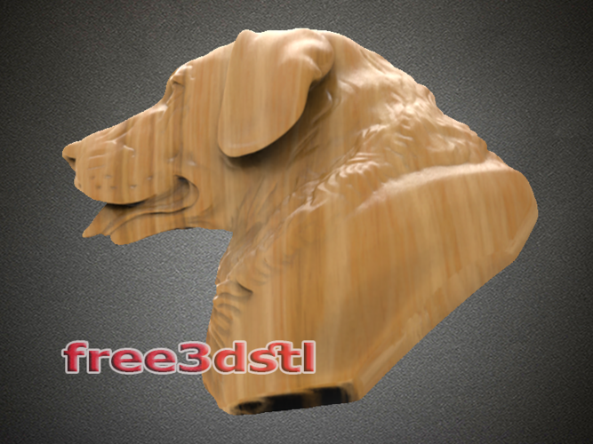 3D Printed Labrador 3D STL Model by free3dstl | Pinshape