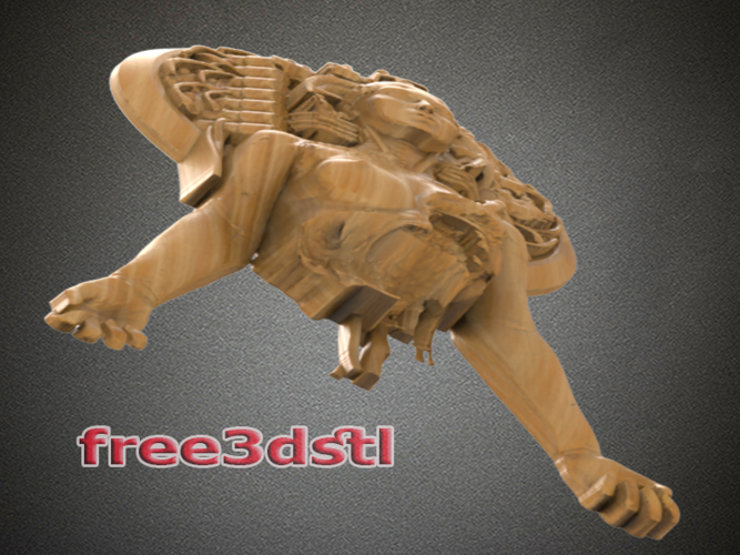 3D Printed Wall cyborg 3D STL Model by free3dstl | Pinshape