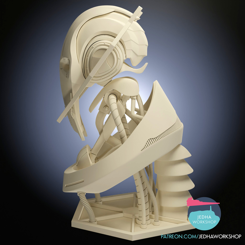General Grievous Bust Star Wars (ROTS) - Pinshape