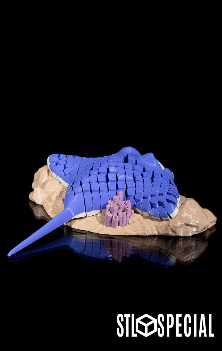 3D Printed Ray, the Manta Ray 3D Print STL Files by Omarssa | Pinshape