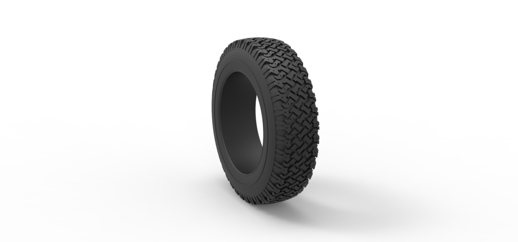 3D Printed Offroad tire 137 Scale 1:25 by TechItemsRock | Pinshape