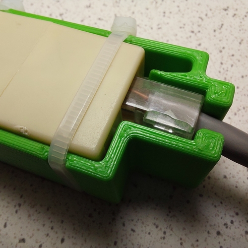 3D Printed Secure RJ45 female-to-female connector by 3dmakercad | Pinshape