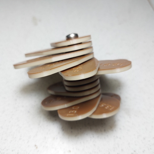 3D Printed INTERNAL FILLET GAUGE 0.5 - 14MM by 3dmakercad | Pinshape