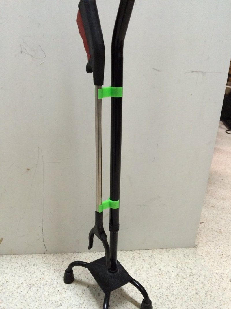 Walking Stick Extended Hand clip with nut trap - Pinshape