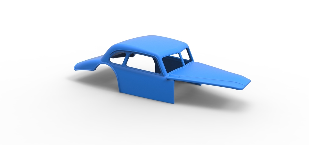 3D Printed Shell of Vintage Asphalt Modified stock car V4 Scale 1:25 by ...