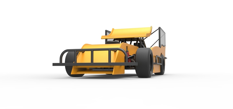 Outlaw Figure 8 Modified stock car Version 2 Scale 1:25 - Pinshape