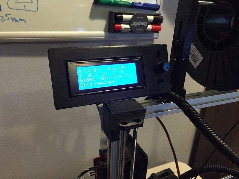 RepRap Wilson Discount LCD Case & Mount - Pinshape