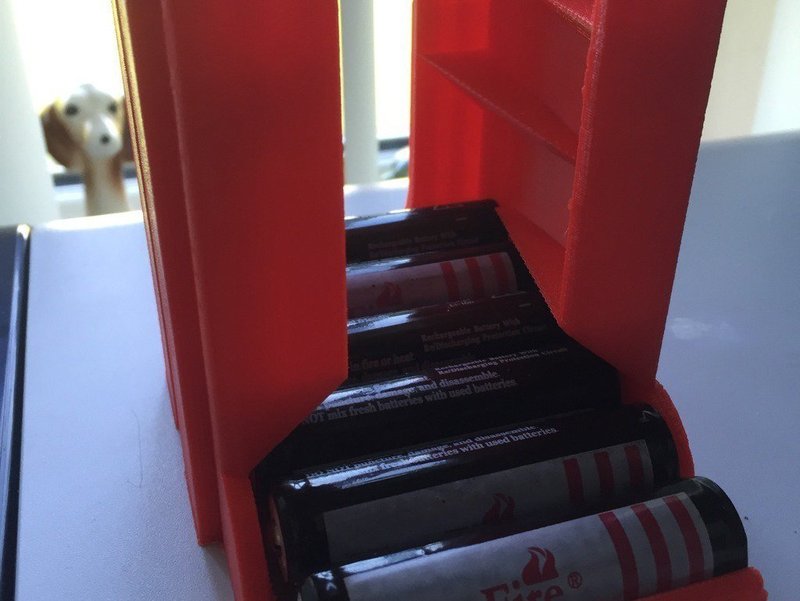 18650 and 19350 battery storage dispensers. - Pinshape