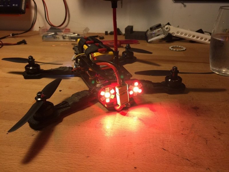 Crazy Cool Turbine LED holder for Blackout Mini H FPV Racer - Pinshape