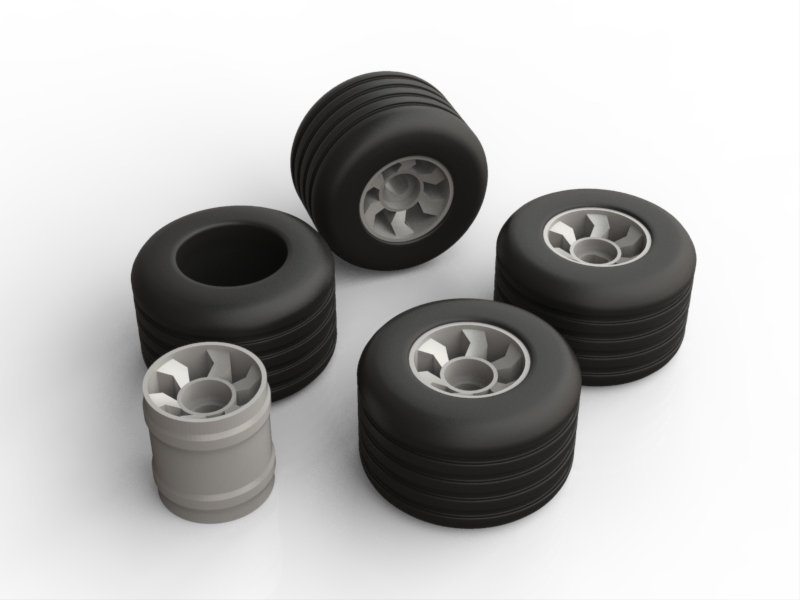 Open R\C New Wheels (Rims & Tire) - Pinshape