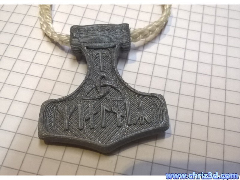 Mjolnir - Thor's hammer - Pinshape