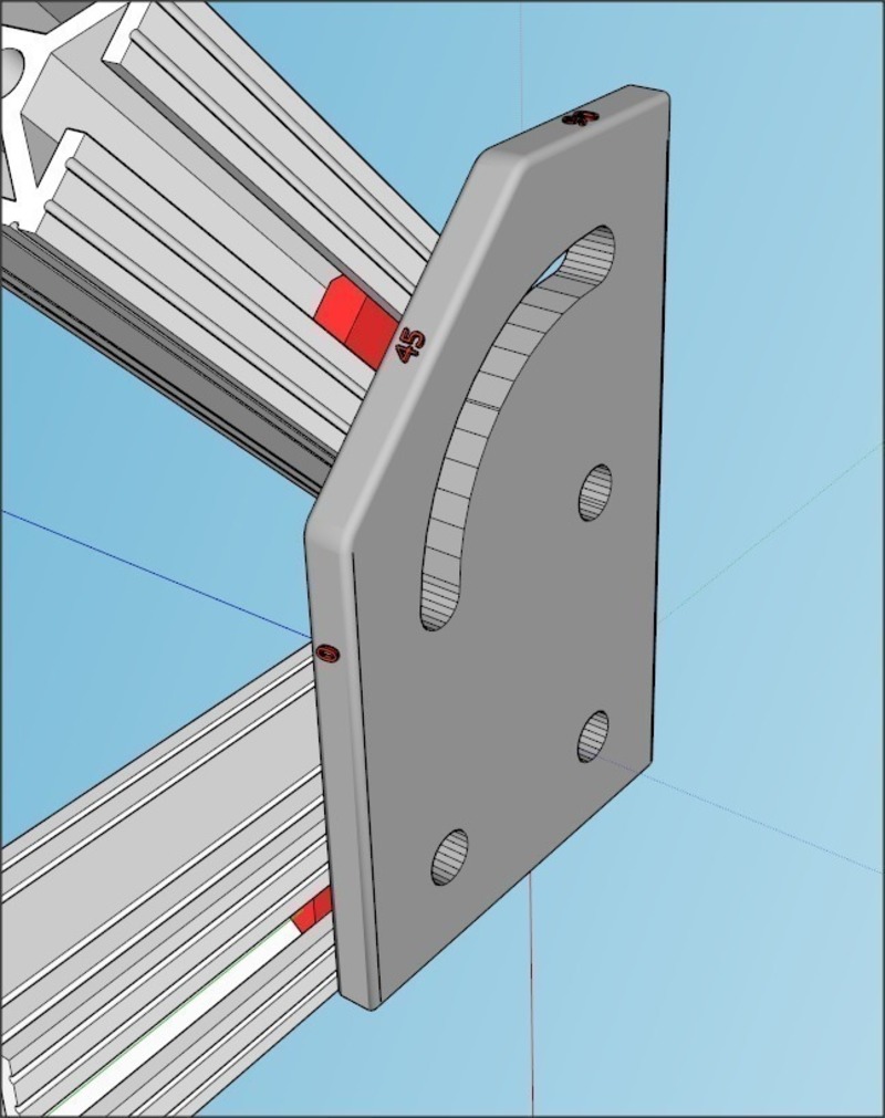 80/20 Adjustable Angle Bracket - Pinshape