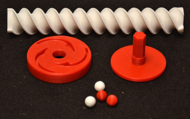 The Cyclone: triple lift, triple track marble machine - Pinshape