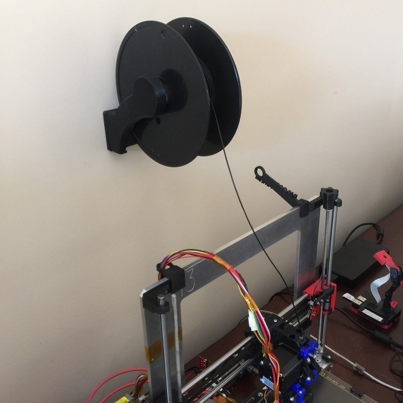 Spool Holder - Wall Mount (Optimized for Hatchbox 1.75mm) - Pinshape