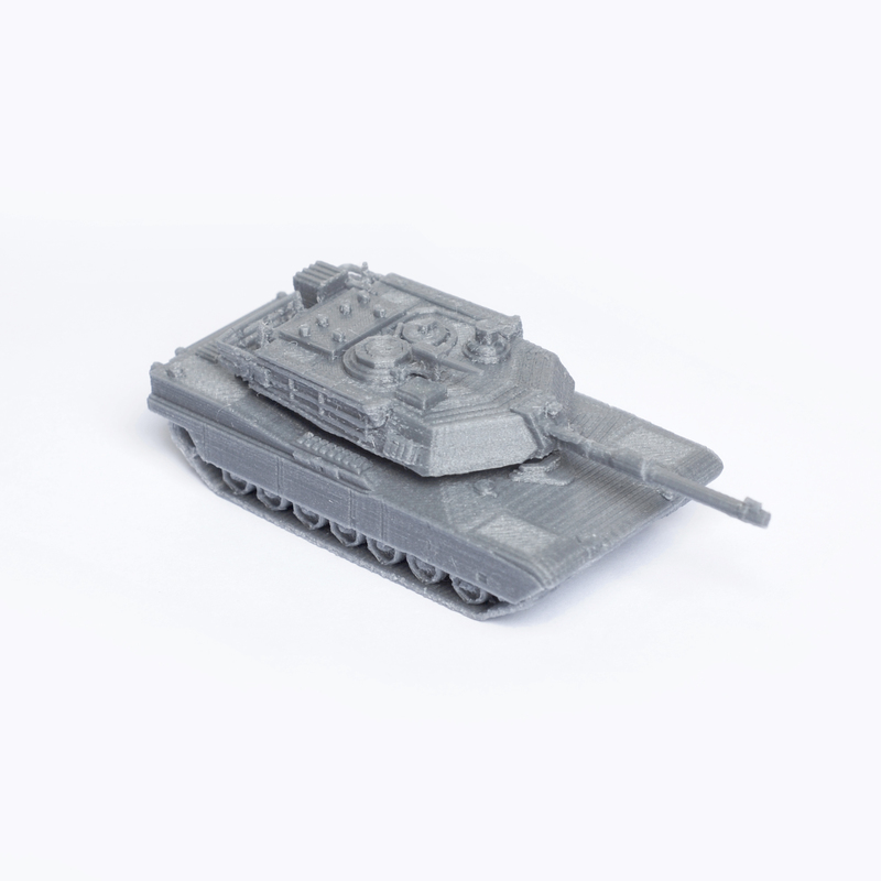 M1 Abrams Tank Simple Model Kit - Pinshape