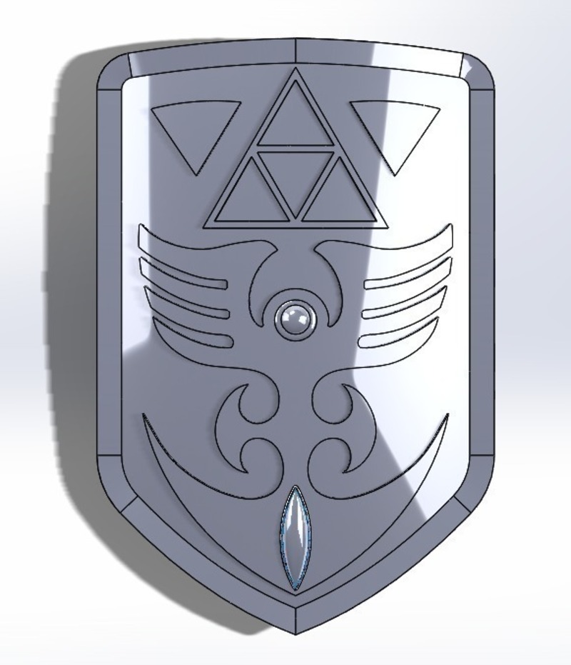 Link To The Past Shield - Pinshape