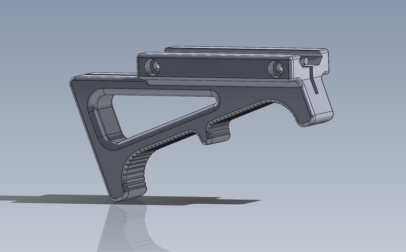 Angled Foregrip - Pinshape